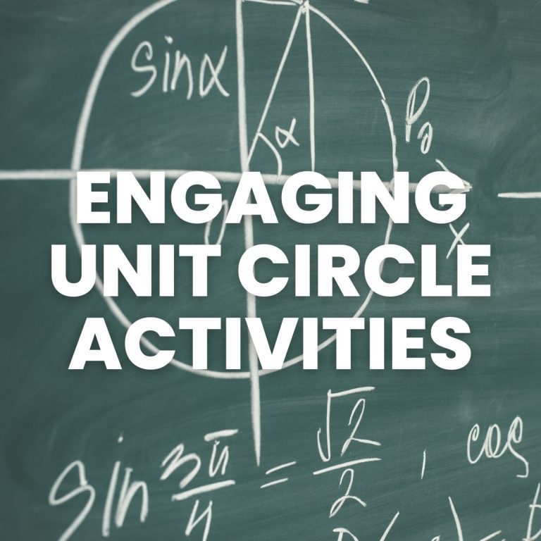 7 Engaging Unit Circle Activities [Free Printable PDFs]