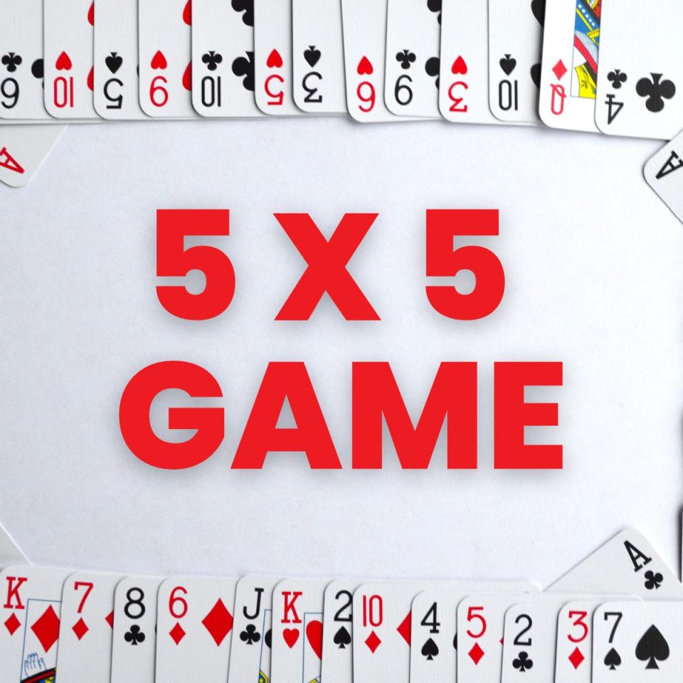 5 x 5 Game by Sara Van Der Werf | Math = Love
