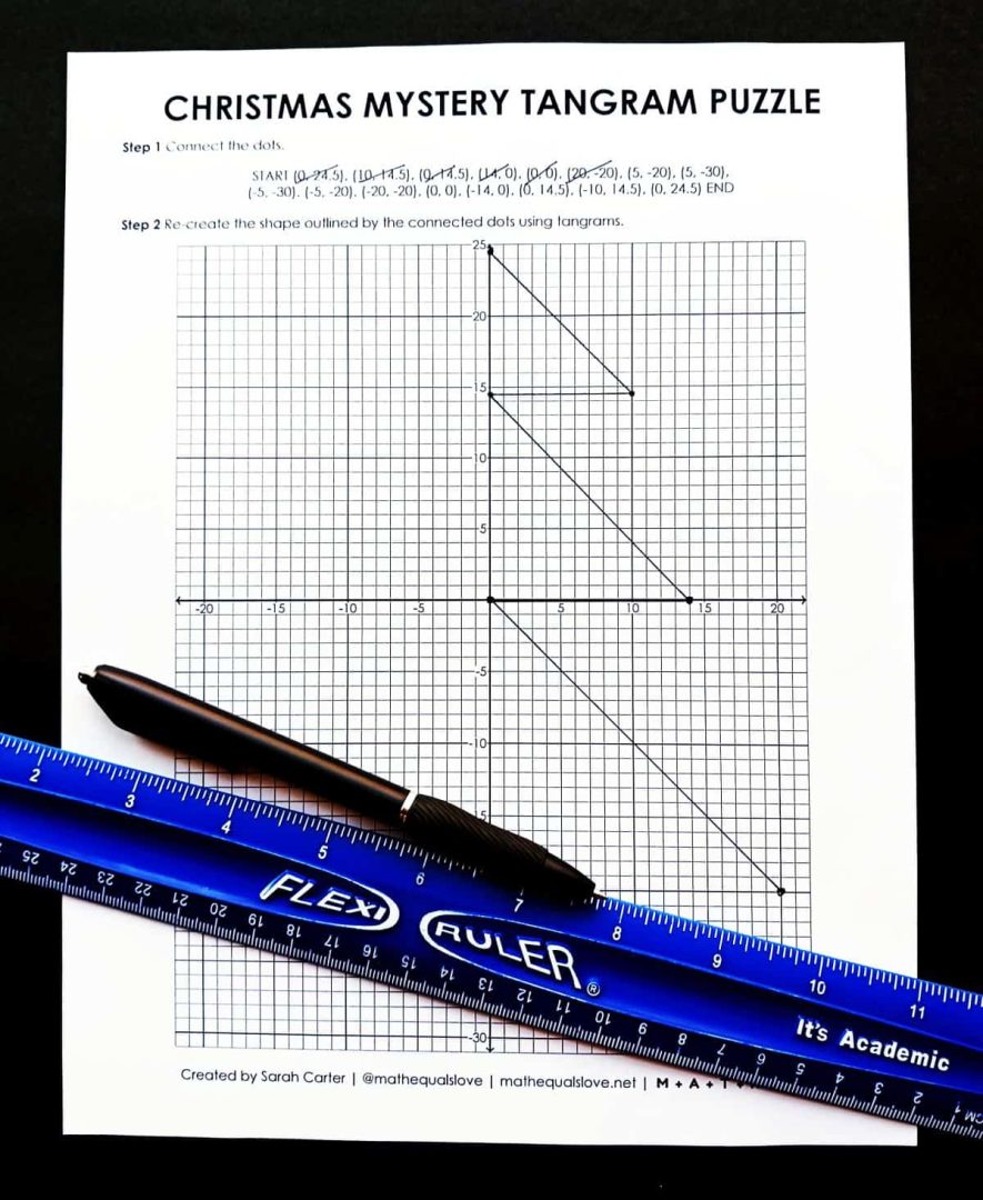 Christmas Mystery Tangram Puzzle | Math = Love