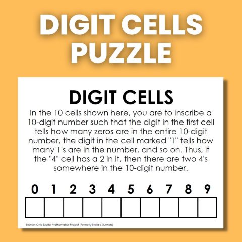 Digit Cells Puzzle | Math = Love