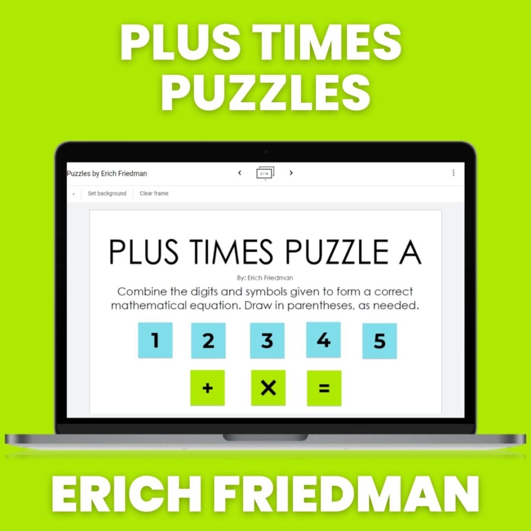 24 Fun Order of Operations Puzzles