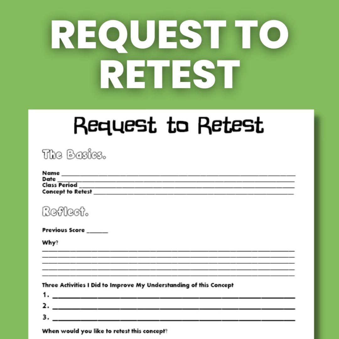 Request to Retest Form | Math = Love