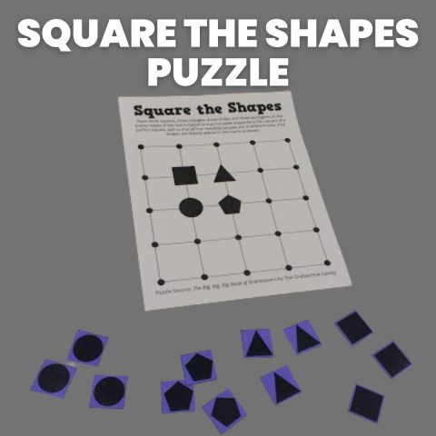 Square the Shapes Puzzle | Math = Love