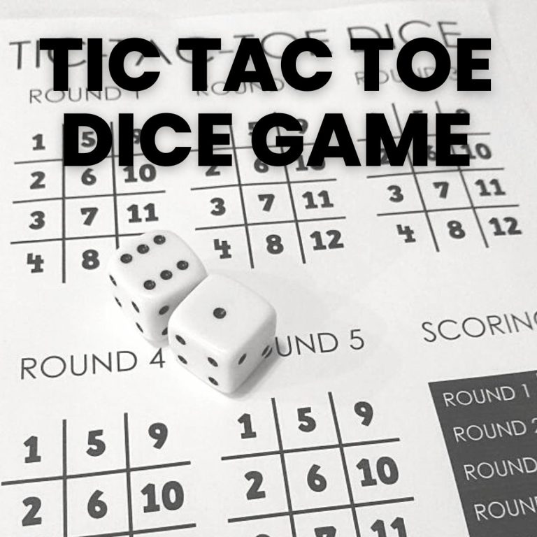 Circle Tic Tac Toe [FREE PDF TEMPLATE]
