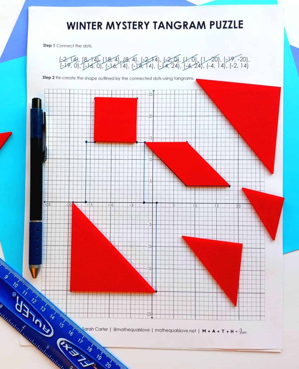 Winter Mystery Tangram Puzzle | Math = Love