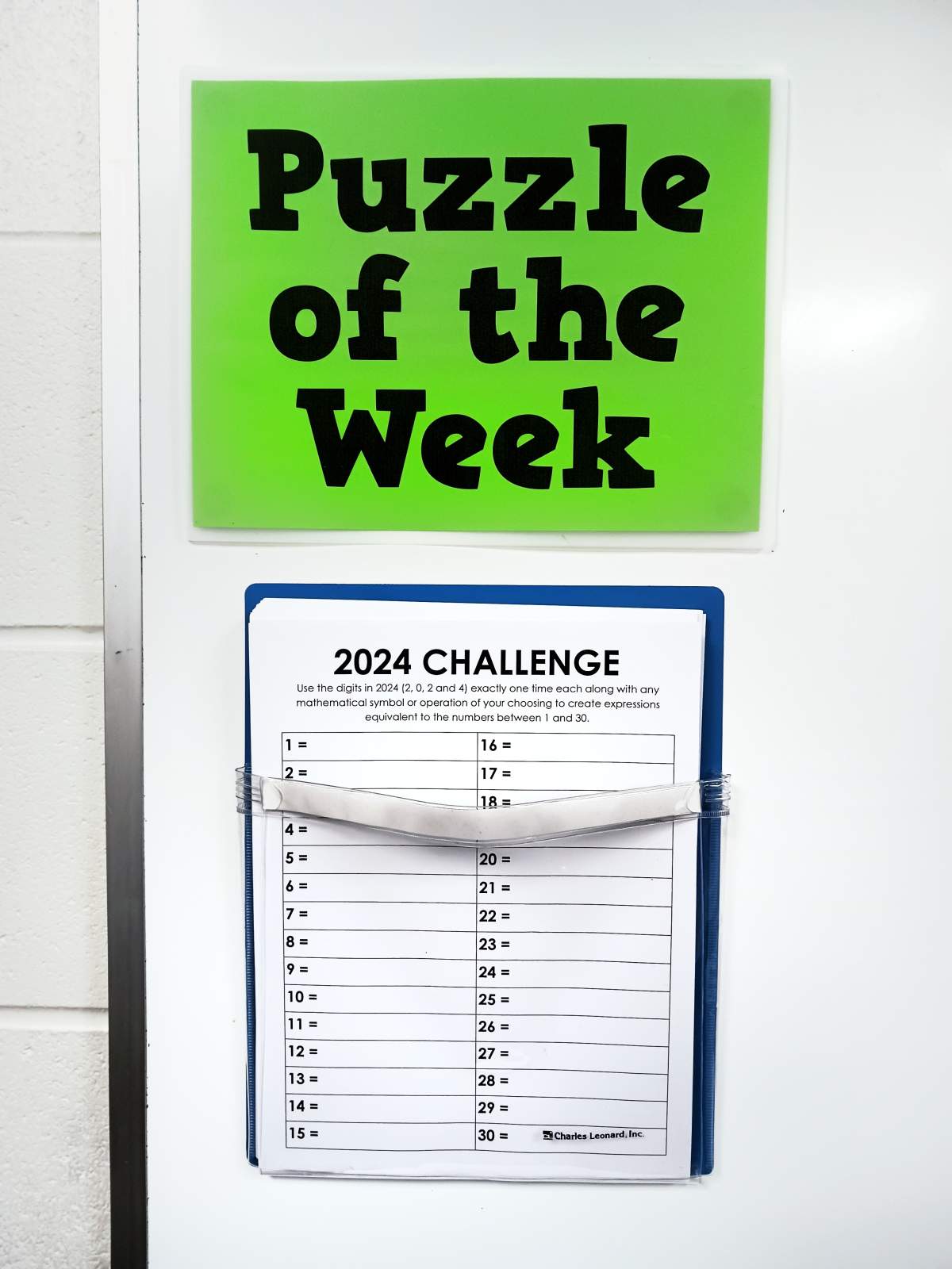 2024 Challenge: Yearly Number Challenge | Math = Love