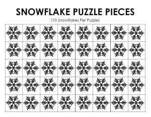 Snowflake Puzzle | Math = Love