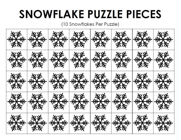Snowflake Puzzle | Math = Love