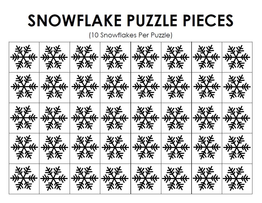 Snowflake Puzzle | Math = Love