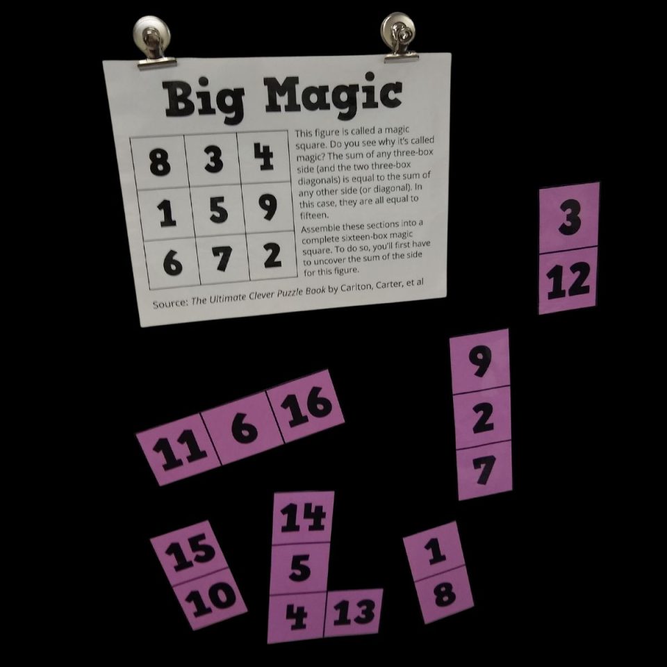 Magic Square 15 Puzzle | Math = Love