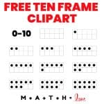 Free Ten Frame Clipart | Math = Love