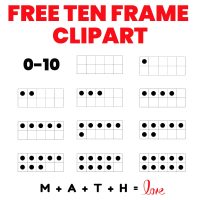 Free Ten Frame Clipart | Math = Love