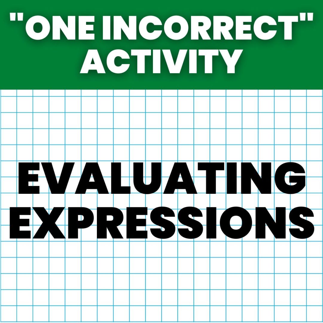 Evaluating Expressions Sorting Cards Activity | Math = Love