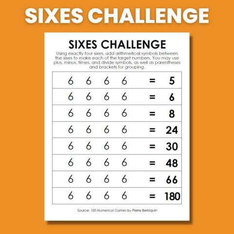 Fours Challenge Puzzle | Math = Love