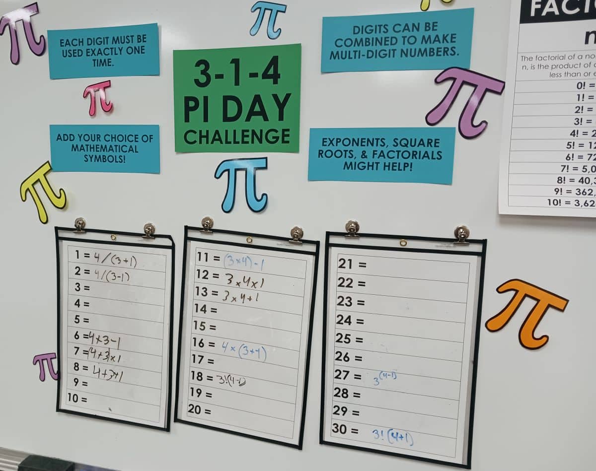 3-1-4 Pi Day Number Challenge | Math = Love