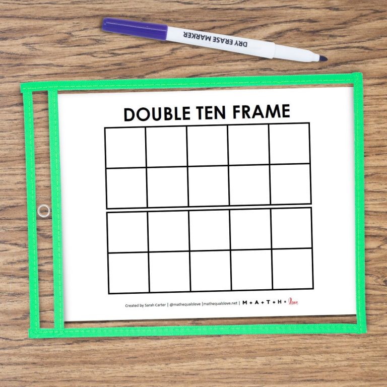 Blank Double Ten Frame Template | Math = Love