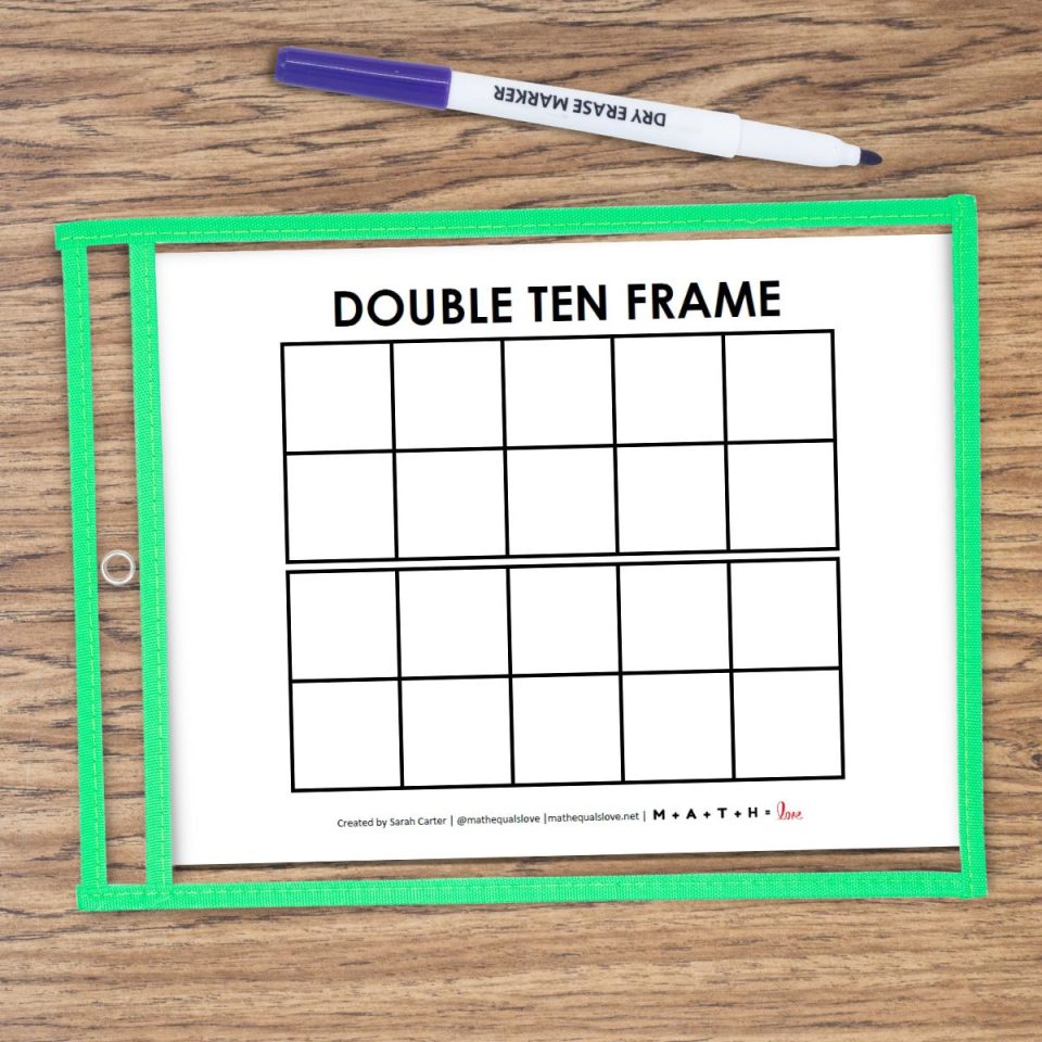 Blank Double Ten Frame Template | Math = Love