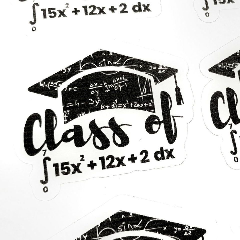 Calculus Graduation Stickers for the Class of 2024 and Beyond | Math = Love