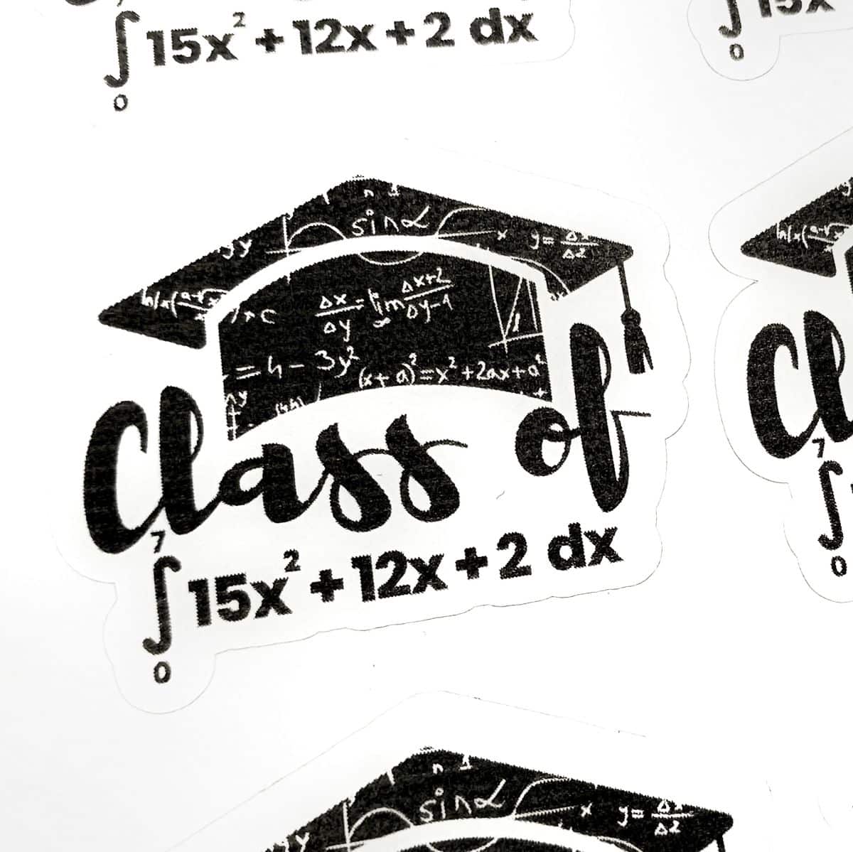 Calculus Graduation Stickers for the Class of 2024 and Beyond | Math = Love