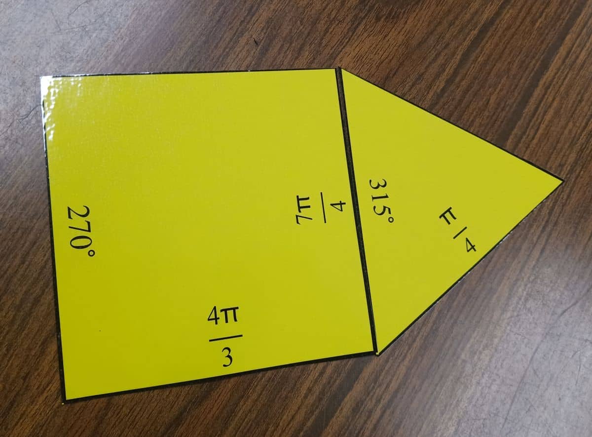 Converting Degrees and Radians Tarsia Puzzle | Math = Love