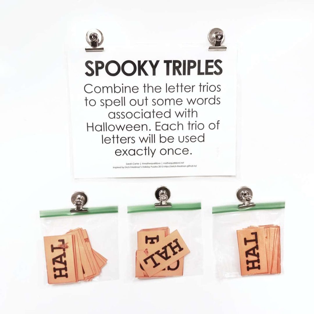 Halloween Triples Puzzle | Math = Love