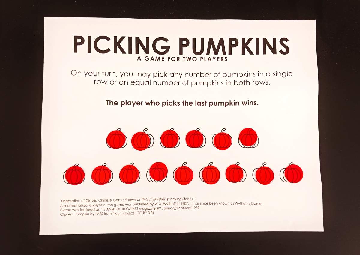 Picking Pumpkins Game | Math = Love