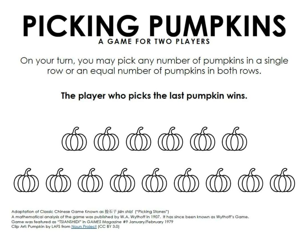 Picking Pumpkins Game | Math = Love
