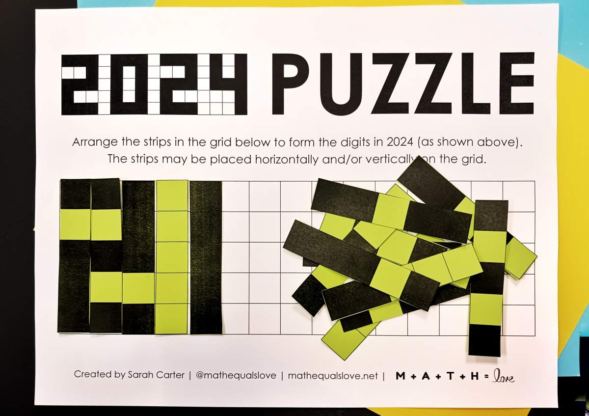 2025 Yearly Digit Grid Puzzle [Free Printable PDF]