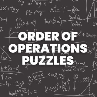24 Fun Order of Operations Puzzles