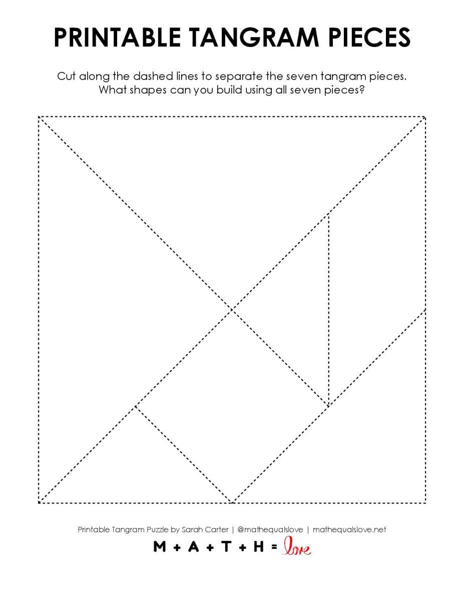 97 Free Tangram Puzzles (Printable PDF Challenges)