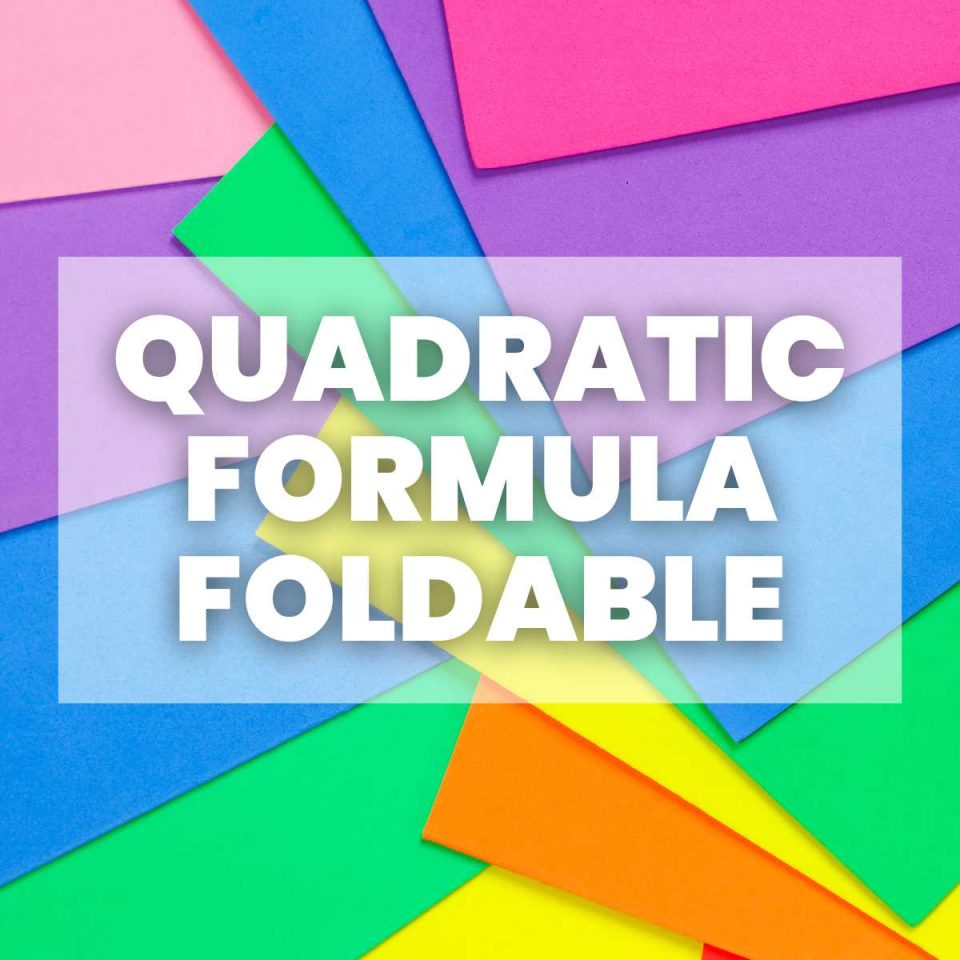 12 Free and Fun Quadratic Formula Activities