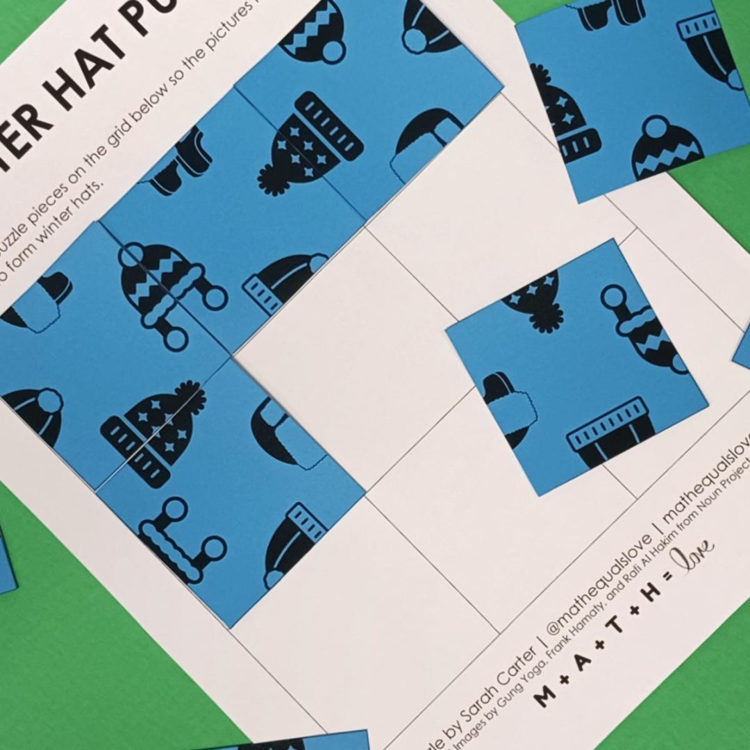 Winter Hat Logic Puzzle [FREE PDF PRINTABLE]