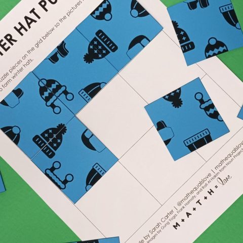 Winter Hat Logic Puzzle [FREE PDF PRINTABLE]