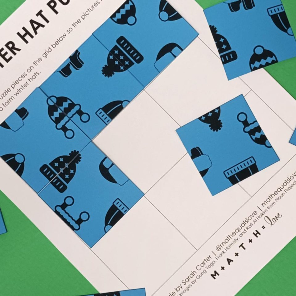Winter Hat Logic Puzzle [FREE PDF PRINTABLE]