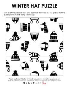 Winter Hat Logic Puzzle [FREE PDF PRINTABLE]