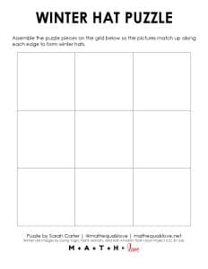 Winter Hat Logic Puzzle [FREE PDF PRINTABLE]