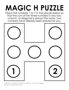 Magic H Puzzle