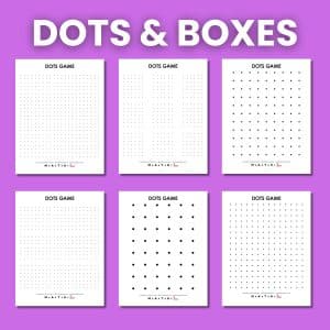 Dots Game Printable Collection | Math = Love
