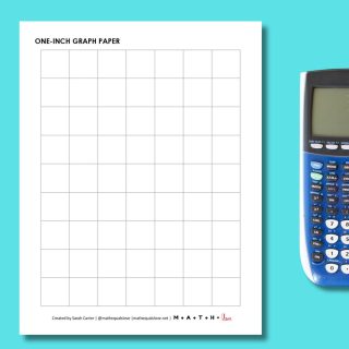 Free Printable Graph Paper (1 Inch Grid) PDF Format