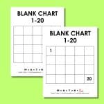 Printable Number Chart 1-20 (Free PDF Templates)