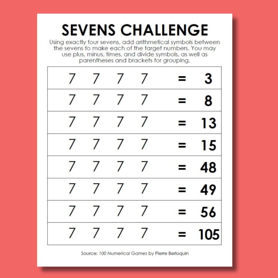 6-7 Puzzles and Activities | Math = Love