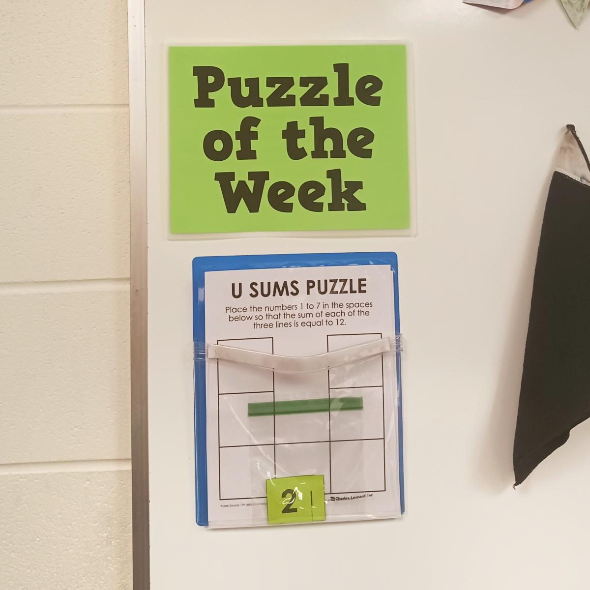 U Sums Puzzle (Free Printable PDF)