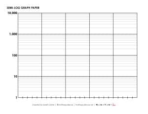 Semi-Log Graph Paper (Free Printable PDF Download)