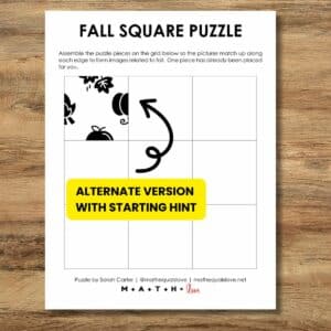 Square Fall Logic Puzzle | Math = Love
