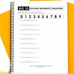 Free Printable Algebra Activities to Engage Students | Math = Love