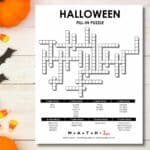 Halloween Fill-In Word Puzzle | Math = Love