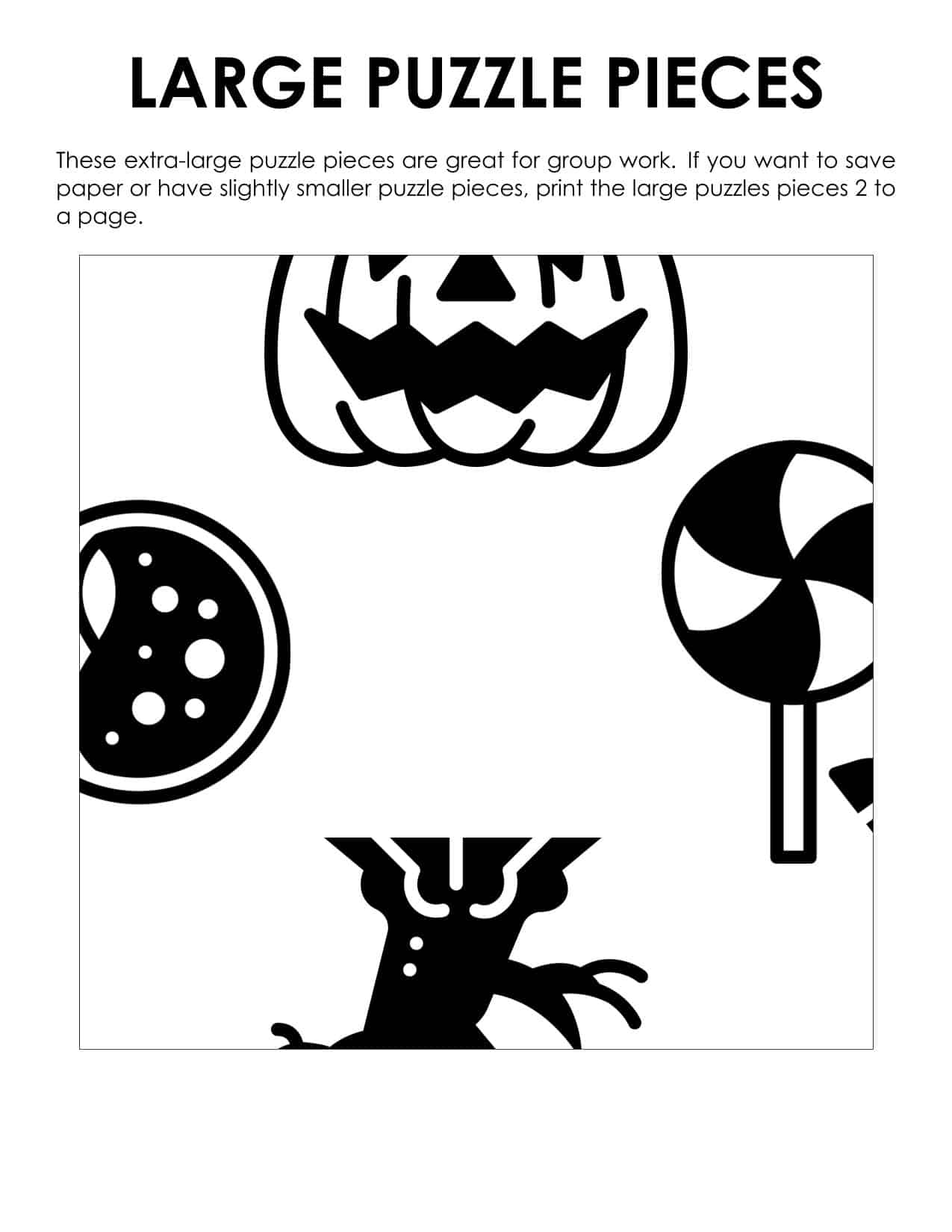 Halloween Square Edge Matching Puzzle | Math = Love