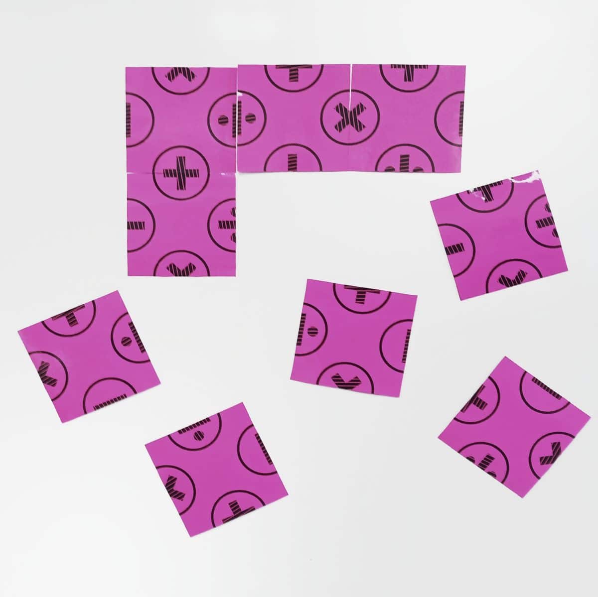Math Symbol Square Edge Matching Puzzle | Math = Love