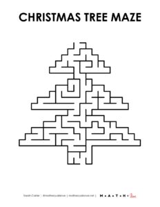 Christmas Tree Maze [FREE Printable PDF]