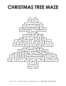 Christmas Tree Maze [FREE Printable PDF]